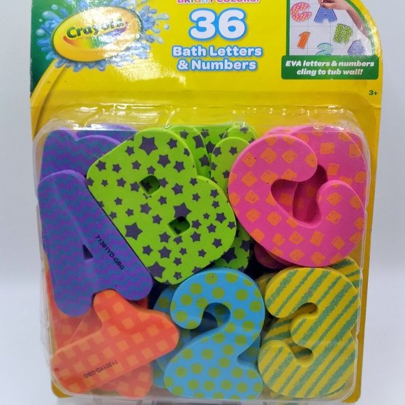 Crayola | Accessories | Crayola Foam Bath Letters Numbers In 36 Bold ...